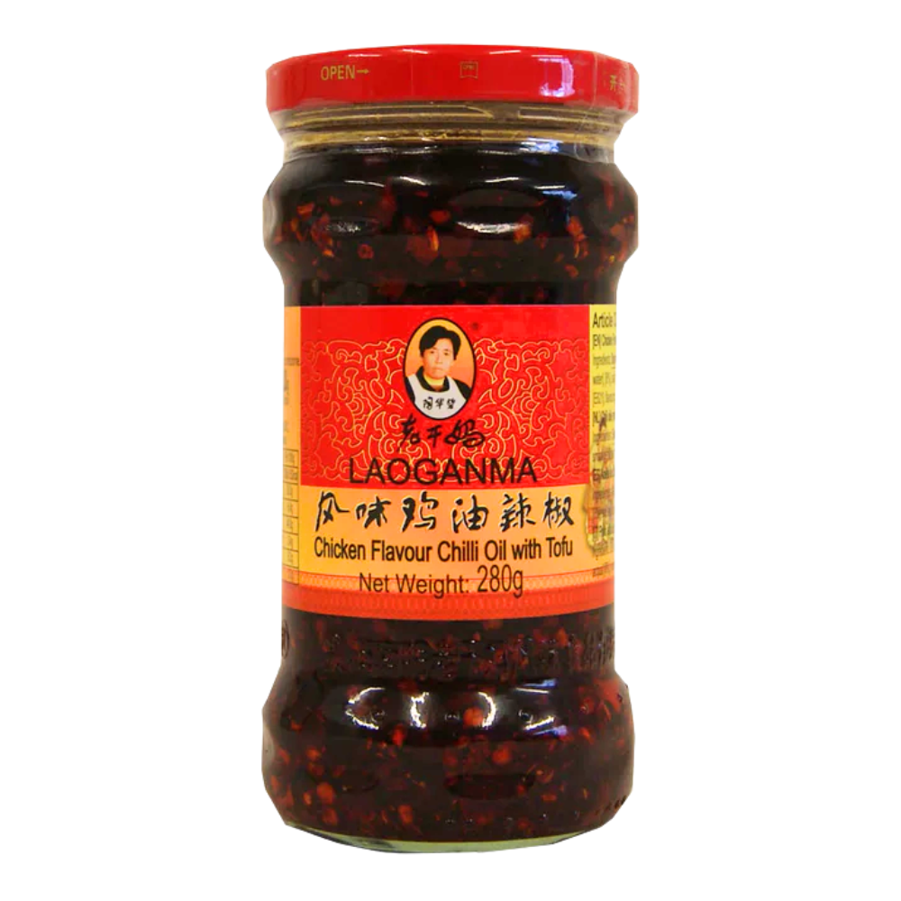 Чилийное масло с куриным вкусом Lao Gan Ma, 280г – A&A Asian Food Store